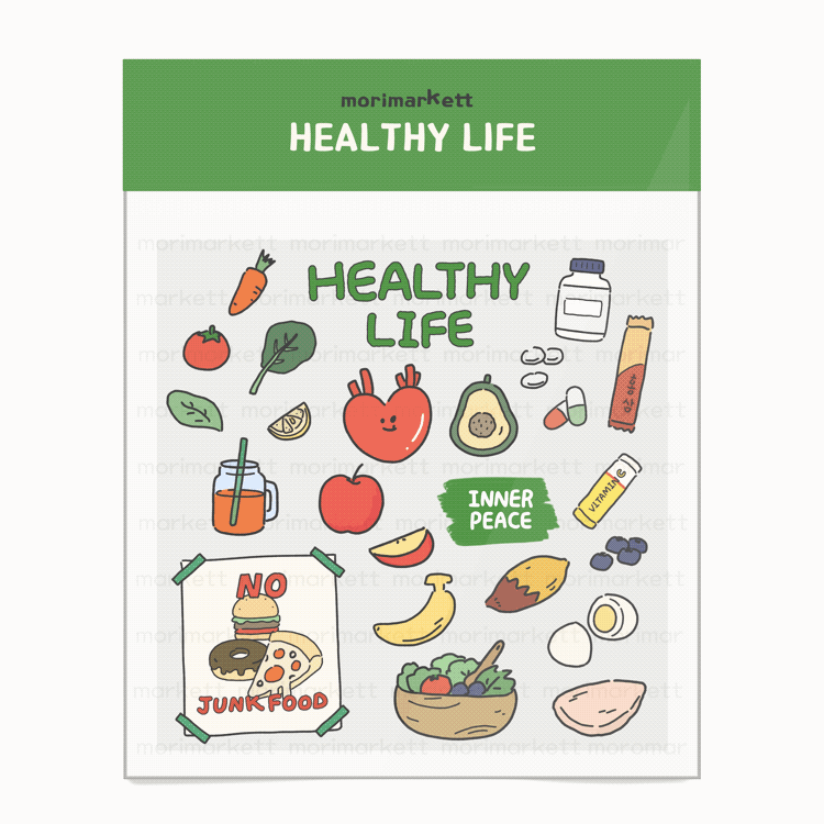 HEALTHY LIFE + HOME TRAINING sticker | Webudding