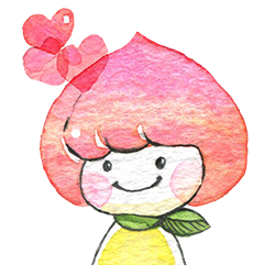 watercolor of peach | Webudding