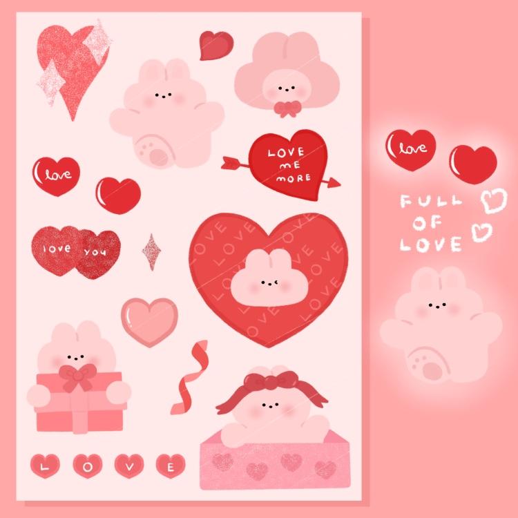 Full of love ? sticker | Webudding