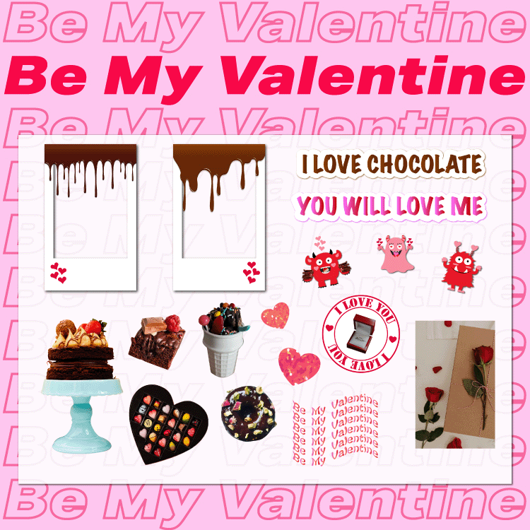Romantic Valentine sticker pack | Webudding