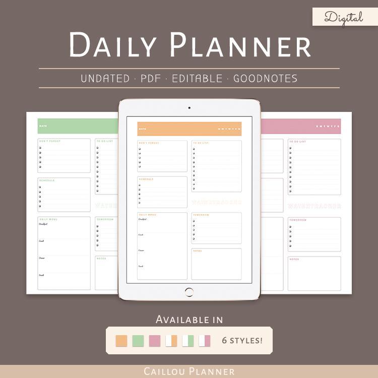 Daily planner 6set | portrait ver. | Webudding