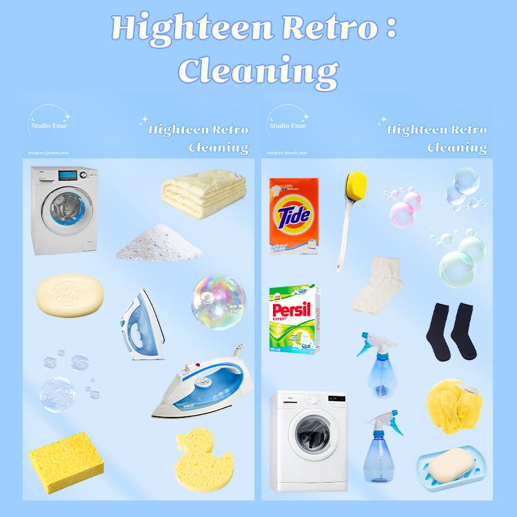 Highteen vibe cleaning sticker set | Webudding