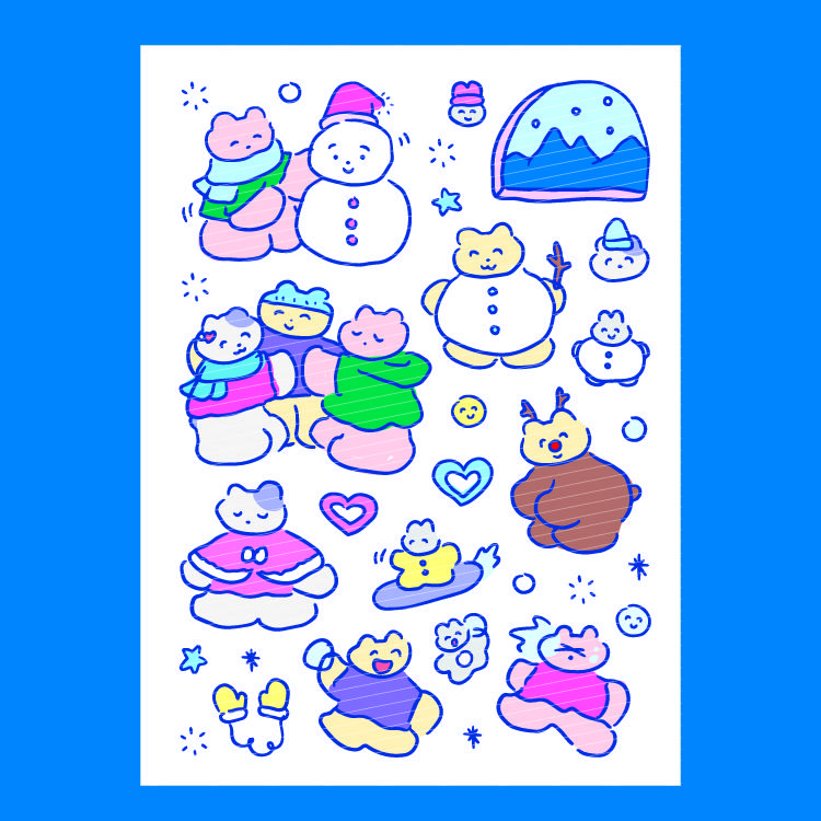 Winter story sticker | Webudding