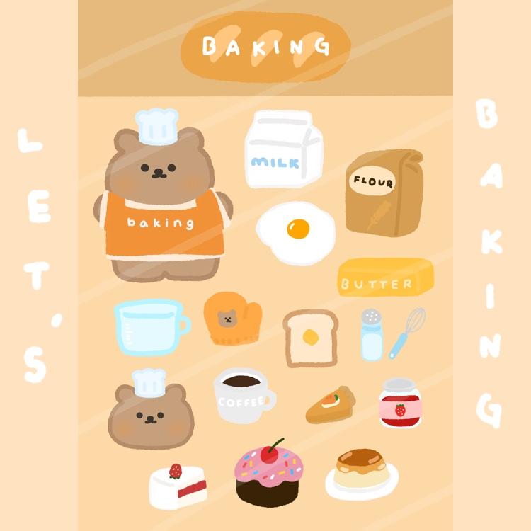 Baking cutely with gom | Webudding
