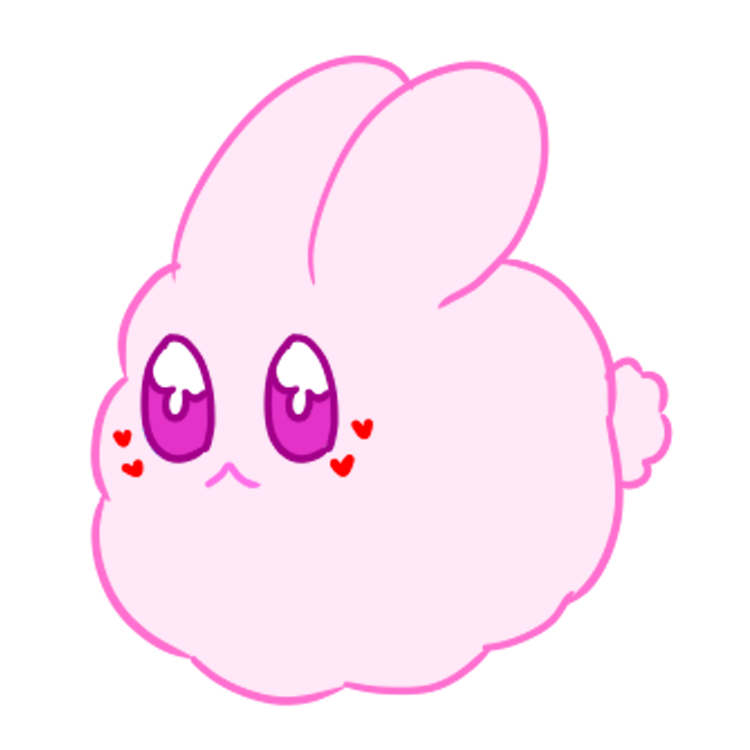 Coloful lovely rabbit sticker | Webudding