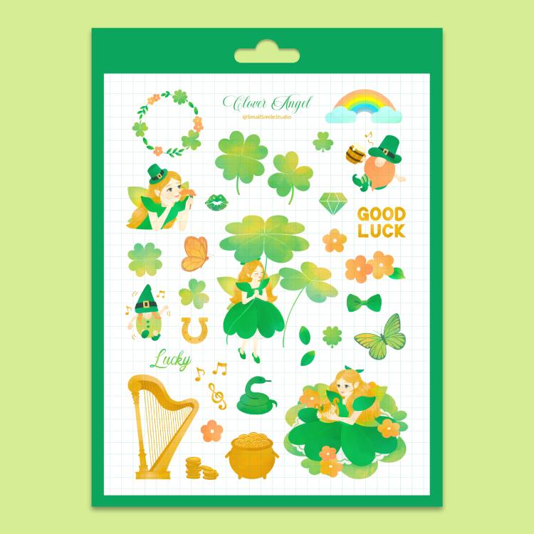 Clover fairy sticker | Webudding