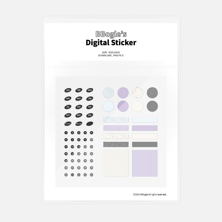 Planner Sticker | Black | Webudding