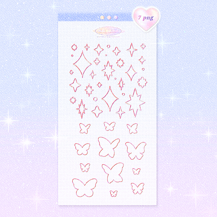 Twinkle line sticker ver 10 | Webudding