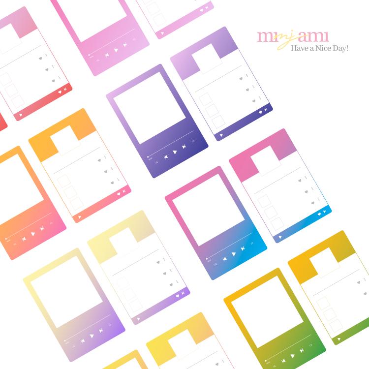 Playlist sticker | gradation ver. | Webudding