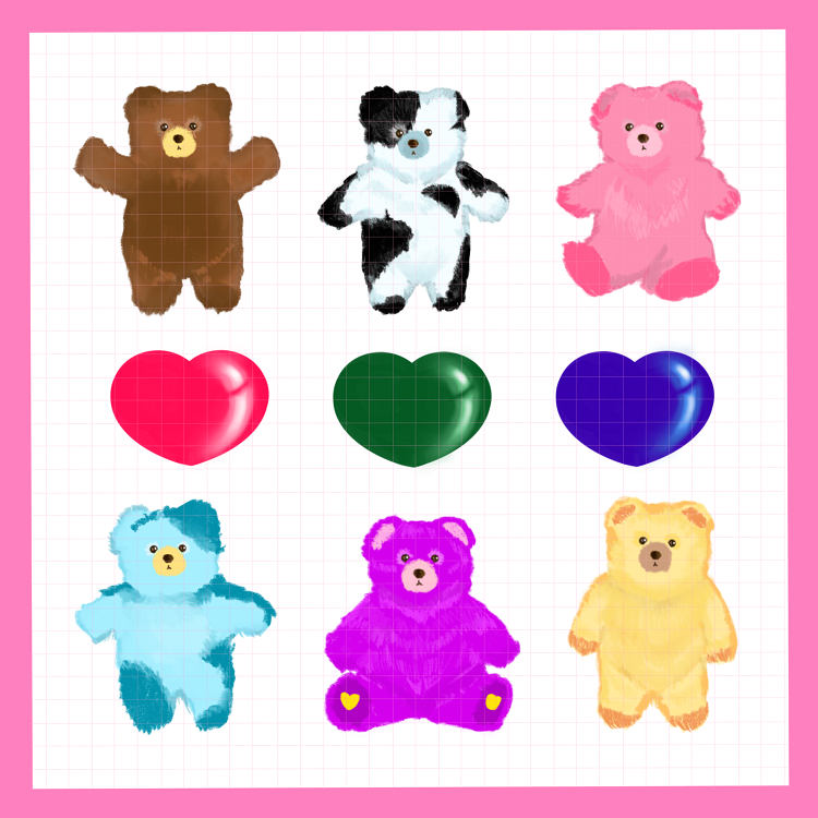 Soft Mi-bear sticker ver.1 | Webudding