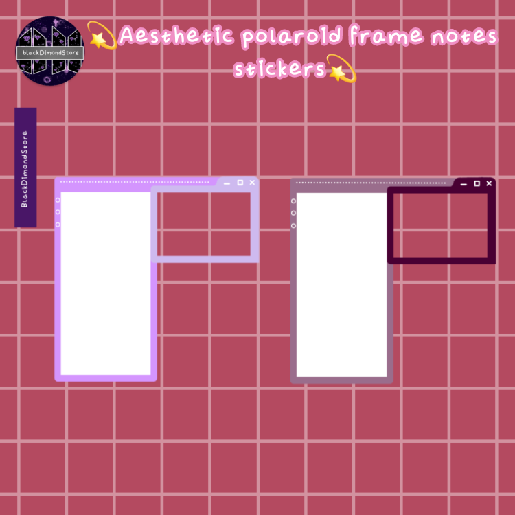 Aesthetic polaroid notes digital sticker | Webudding