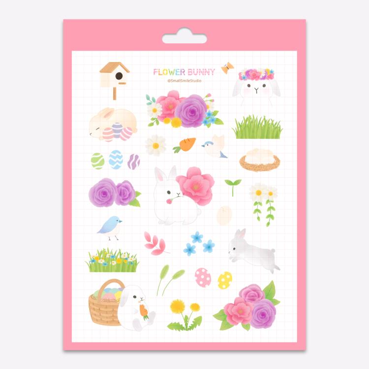 Flower Bunny sticker | Webudding
