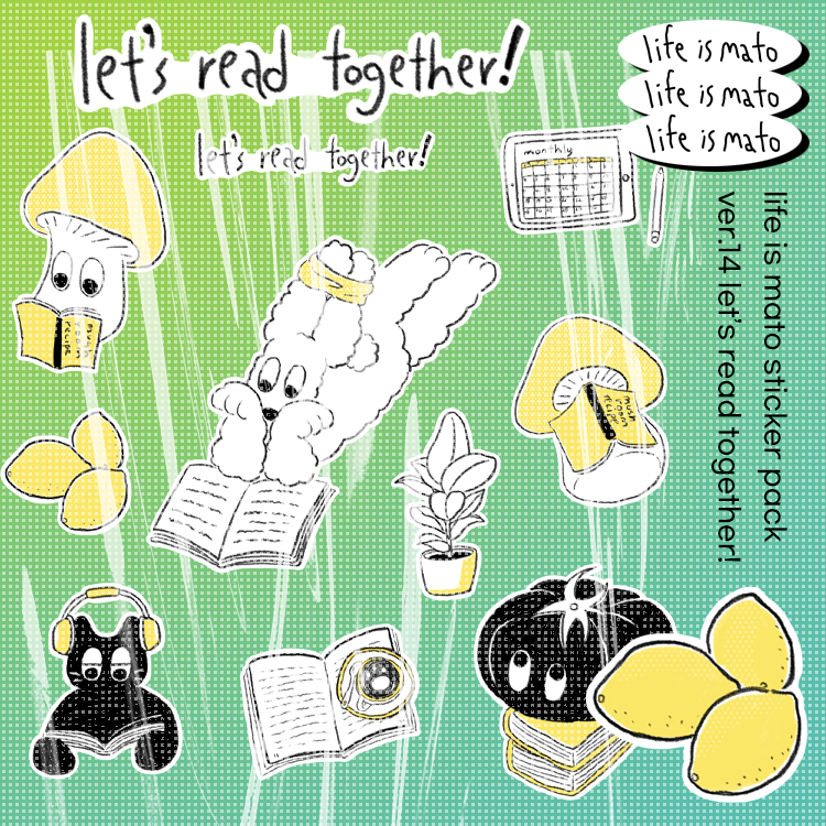 Diary sticker pack ver.14 let’s read together! 4EA | Webudding