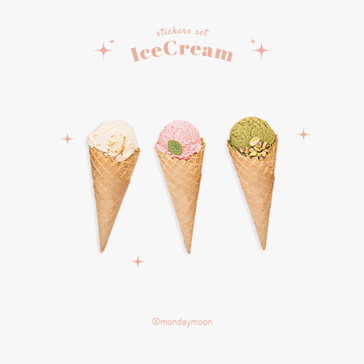 Ice cream sticker | Webudding