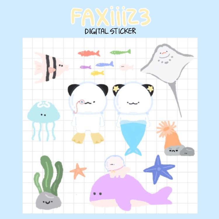 Sea adventure Faxiz sticker | Webudding