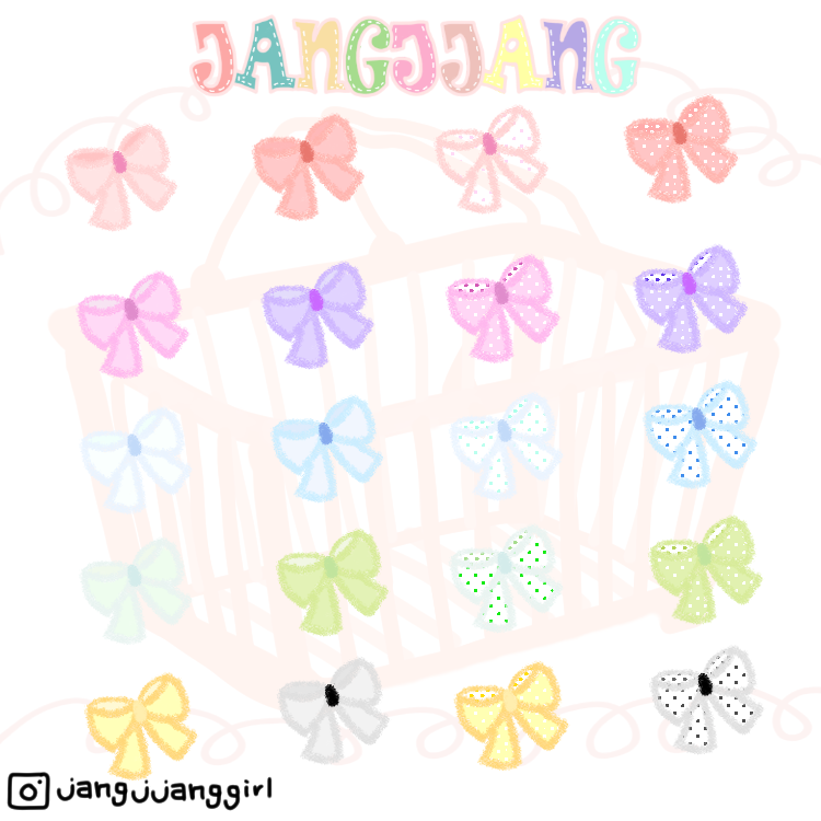 Ribbons Sticker_ver.pastel | Webudding