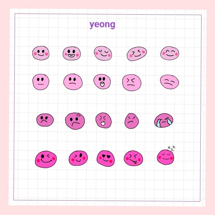 Pink mood sticker | Webudding