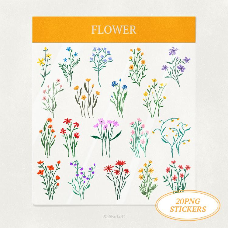 FLOWER YELLOW sticker | Webudding