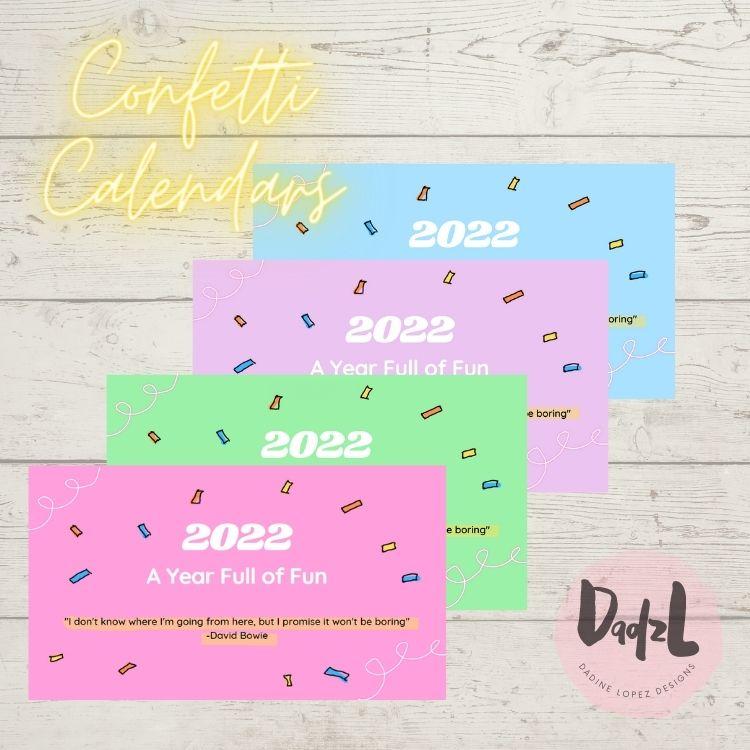 Confetti Calendars | 위버딩
