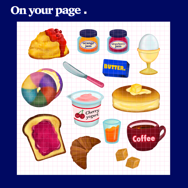 Breakfast sticker | Webudding