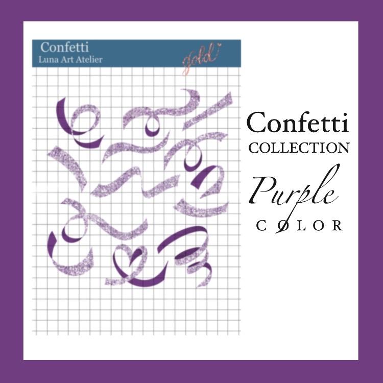 Confetti Purple sticker | Webudding