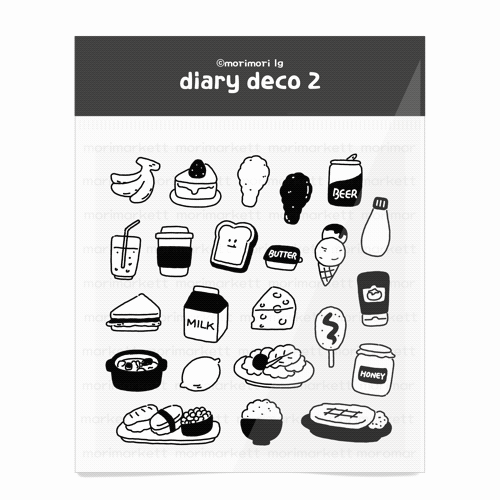 Diary deco sticker 2 | Webudding