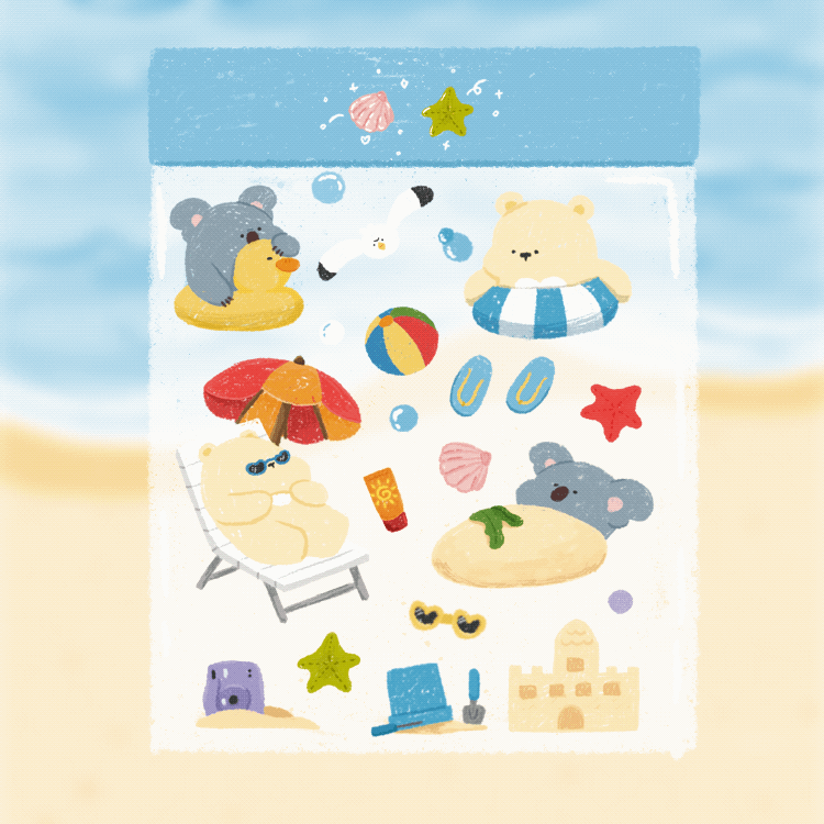 Summer Sea Sticker | Webudding