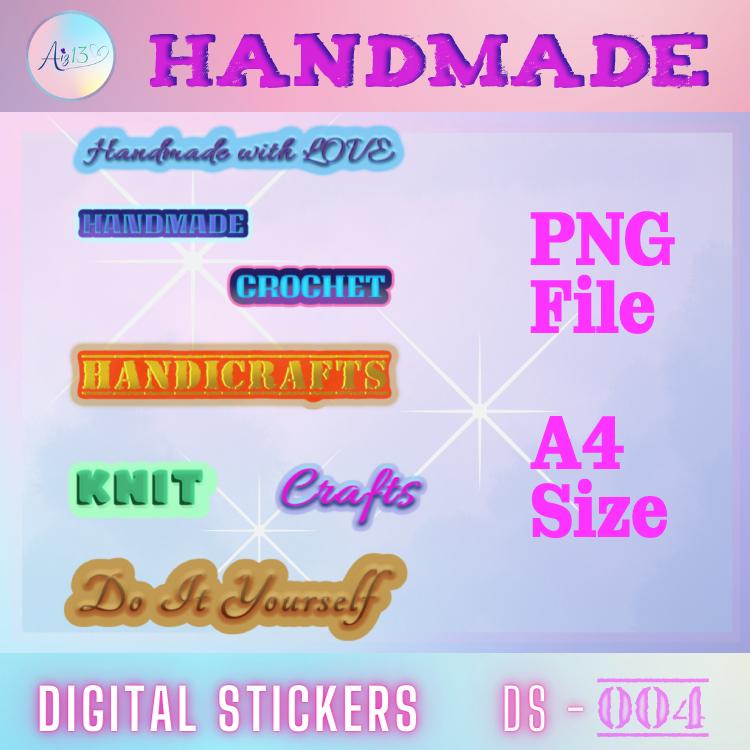 HANDMADE Stickers | Webudding