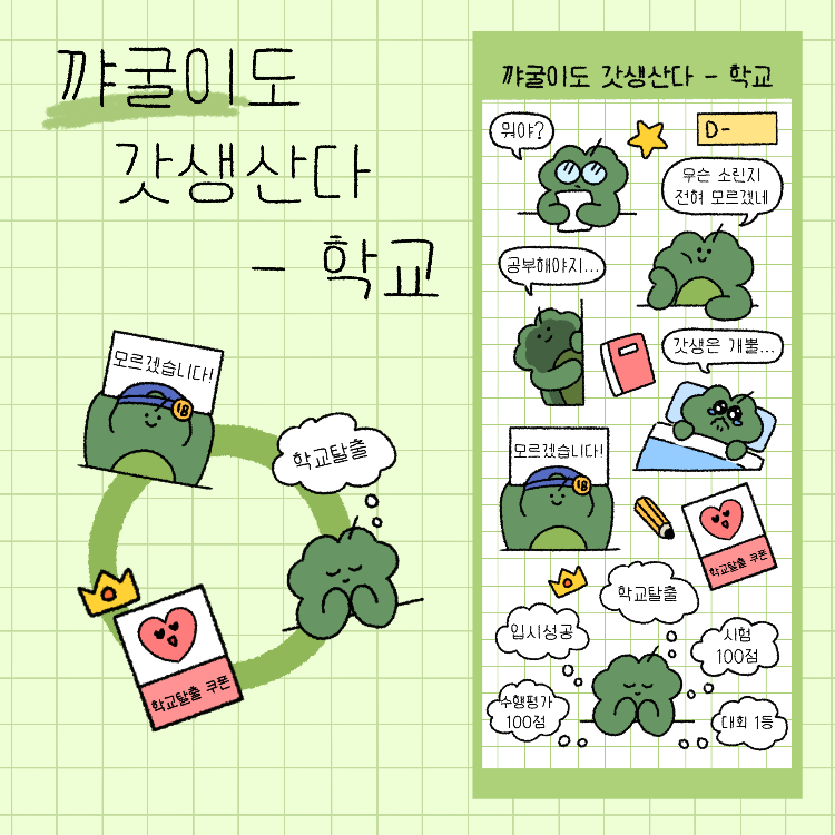 Kkagul is working hard. sticker | School | Webudding