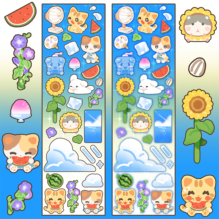 In the summer sticker | Webudding