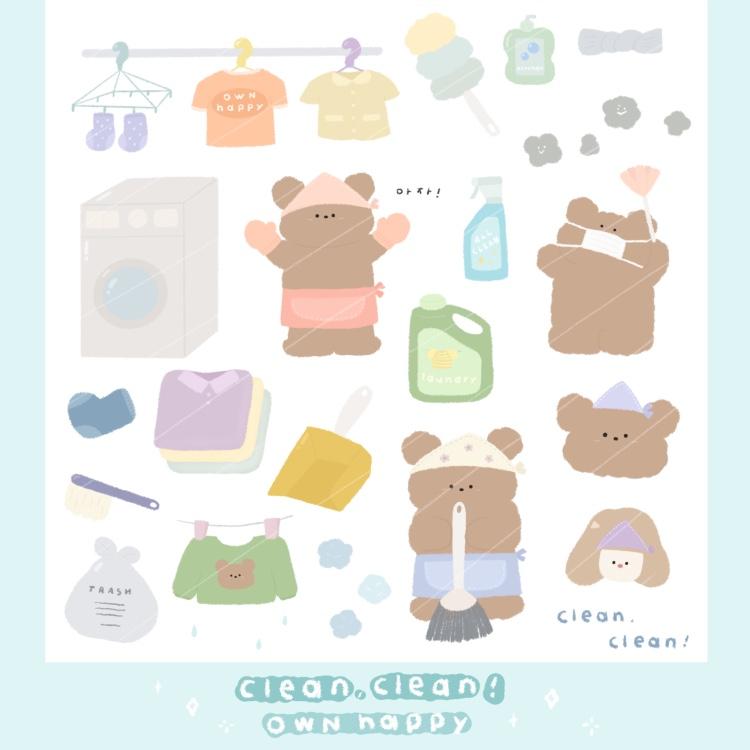Clean, clean! sticker ? | Webudding