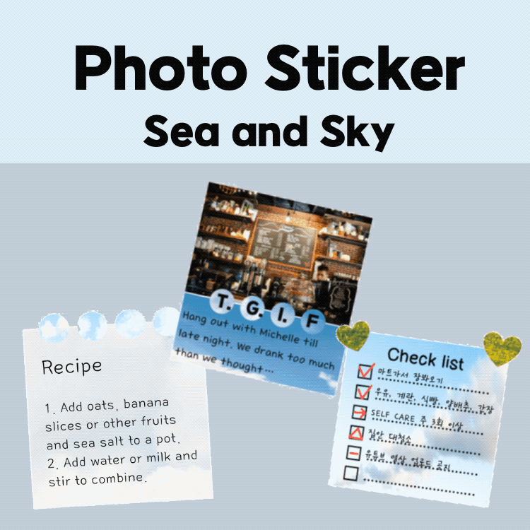 Photo Sticker Sea and Sky | Webudding