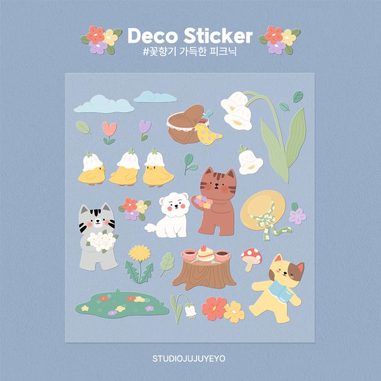 Flowery picnic sticker | Webudding