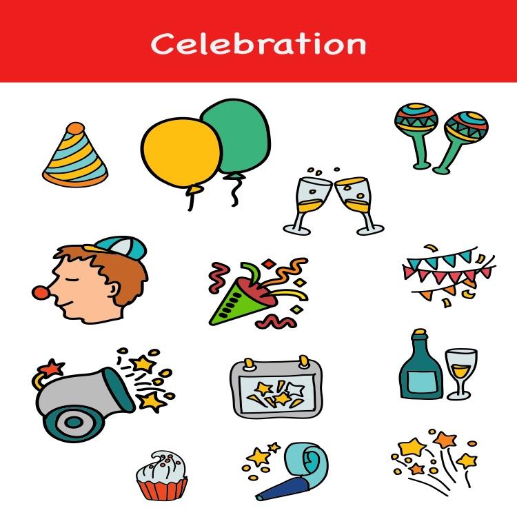 Celebration Sticker Set | Webudding