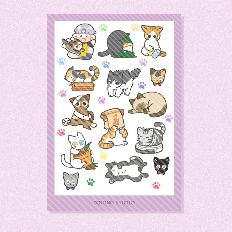Troublemaker cats sticker | Webudding