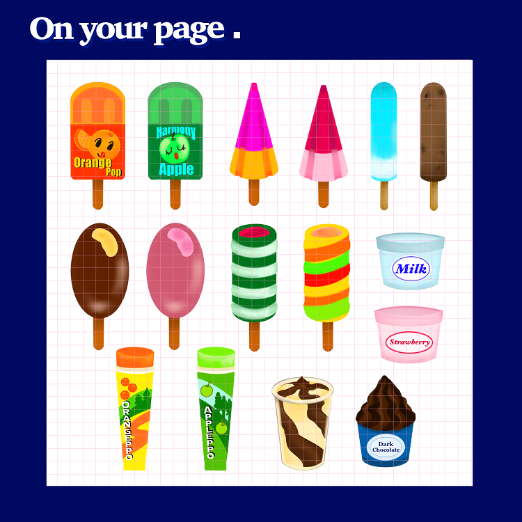 Ice cream sticker | Webudding
