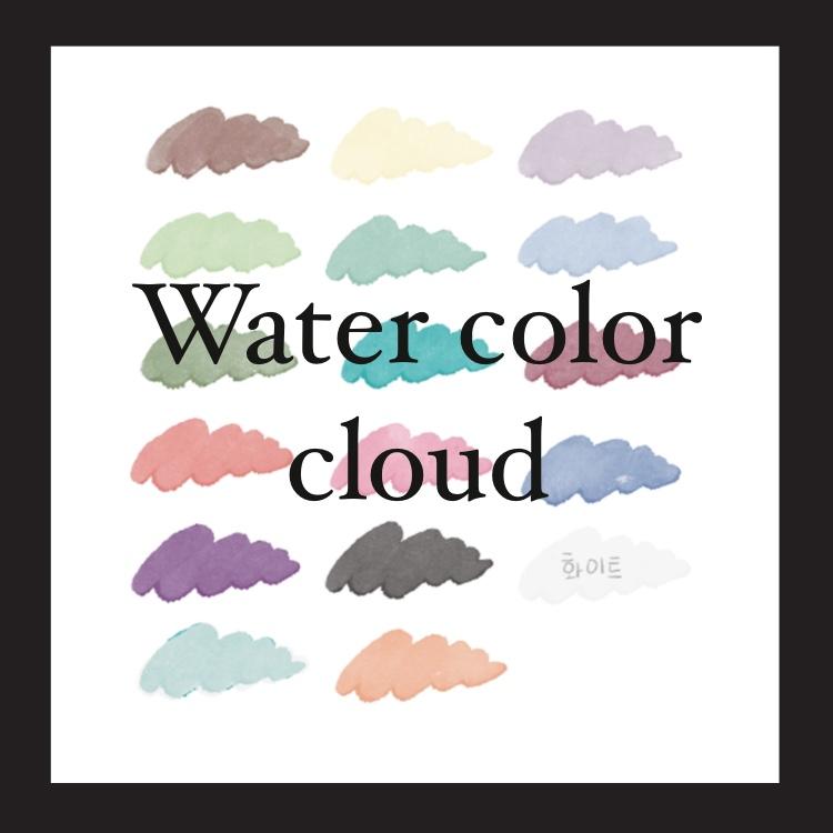Watercolored cloud sticker | Webudding