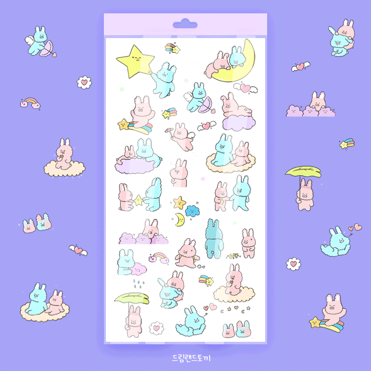 Dreamland rabbit sticker | Webudding
