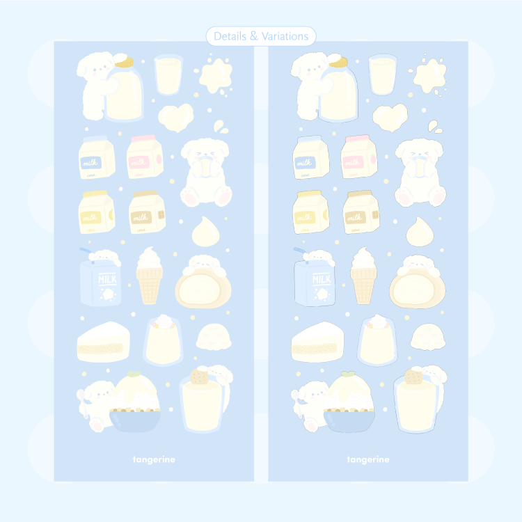 Pure Milk Digital Stickers | Webudding