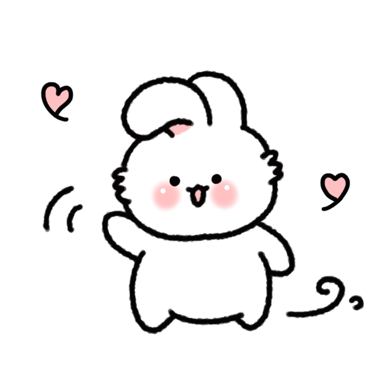 Cute rabbit Tozzi Sticker | Webudding