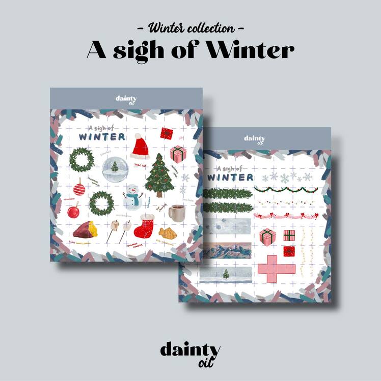 A sigh of Winter stickers | Webudding