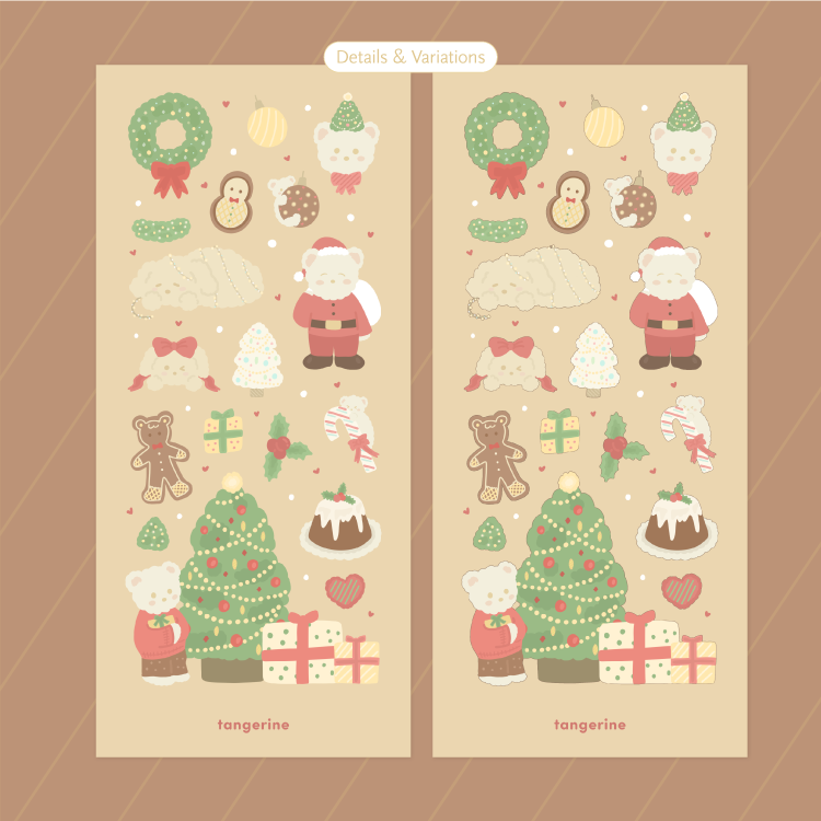 Happy Christmas Digital Stickers | Webudding