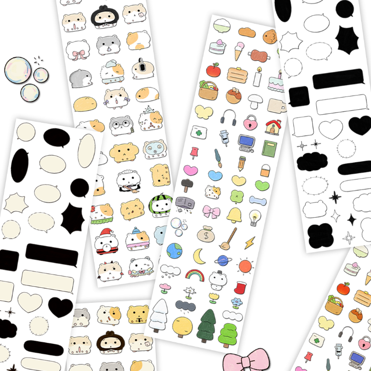 Hamster's Sticker (Three kinds) | Webudding