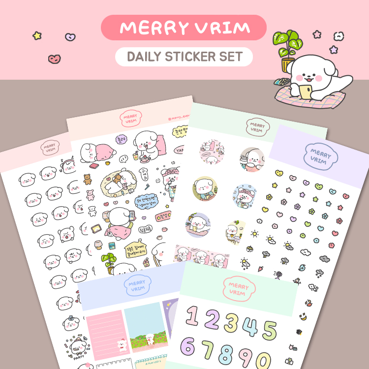 MERRY VRIM / Daily Sticker Set | Webudding