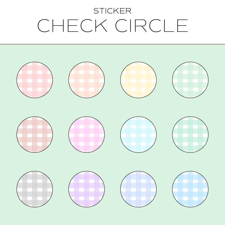 CHECK CIRCLE STICKER | Webudding