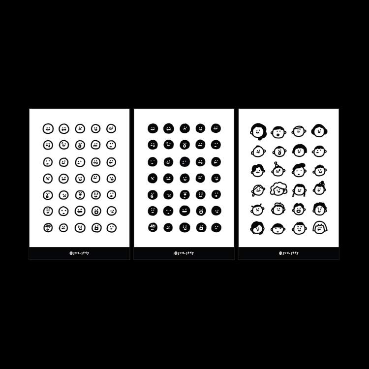 Daily Mood Stickers SET | Webudding