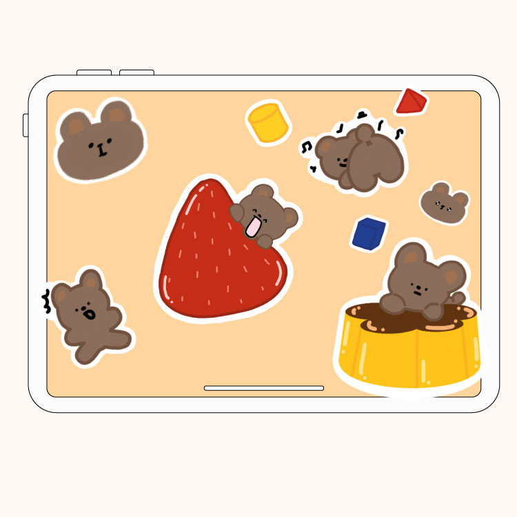 Bear zone sticker pack | Webudding