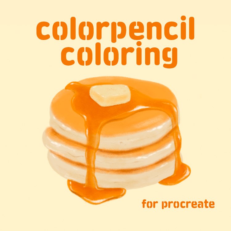colorpencil coloring brush kit for procreate | Webudding