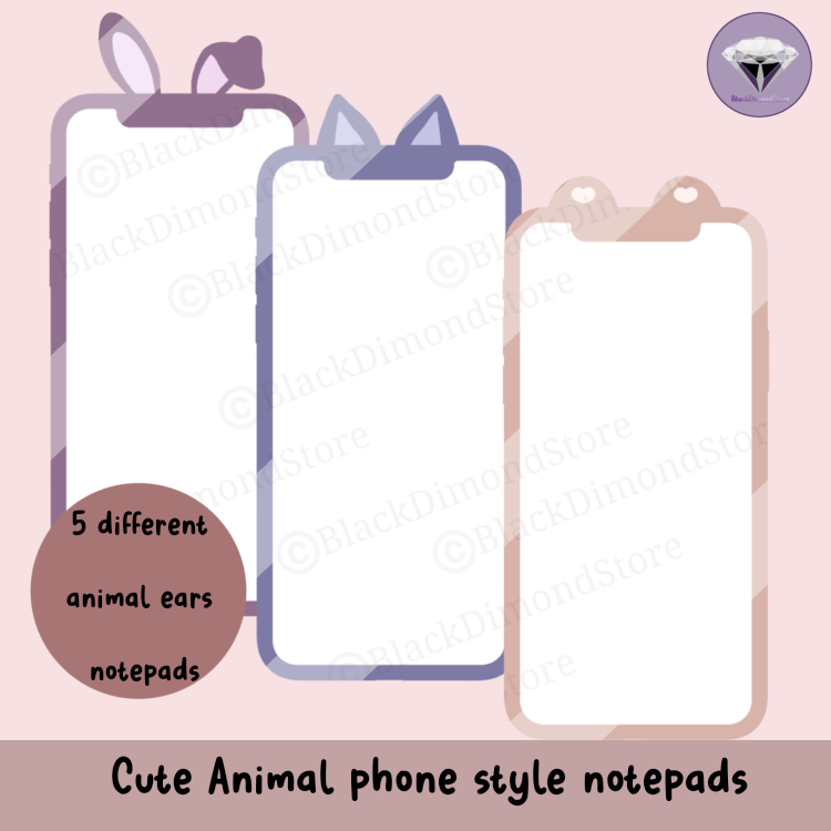 (EXCLUSIVE) Cute Animal Phone Style Notepads | Webudding