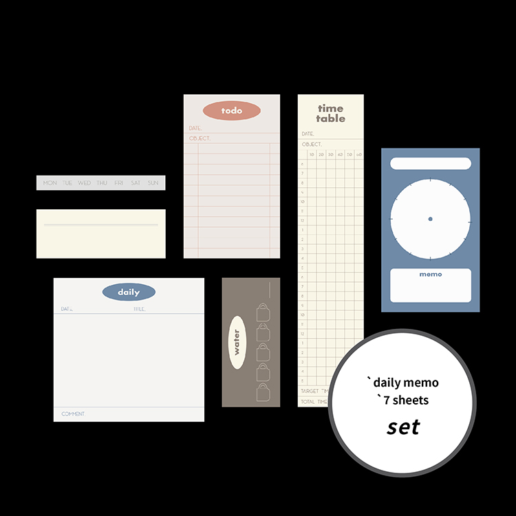 Daily Memo SET | Webudding